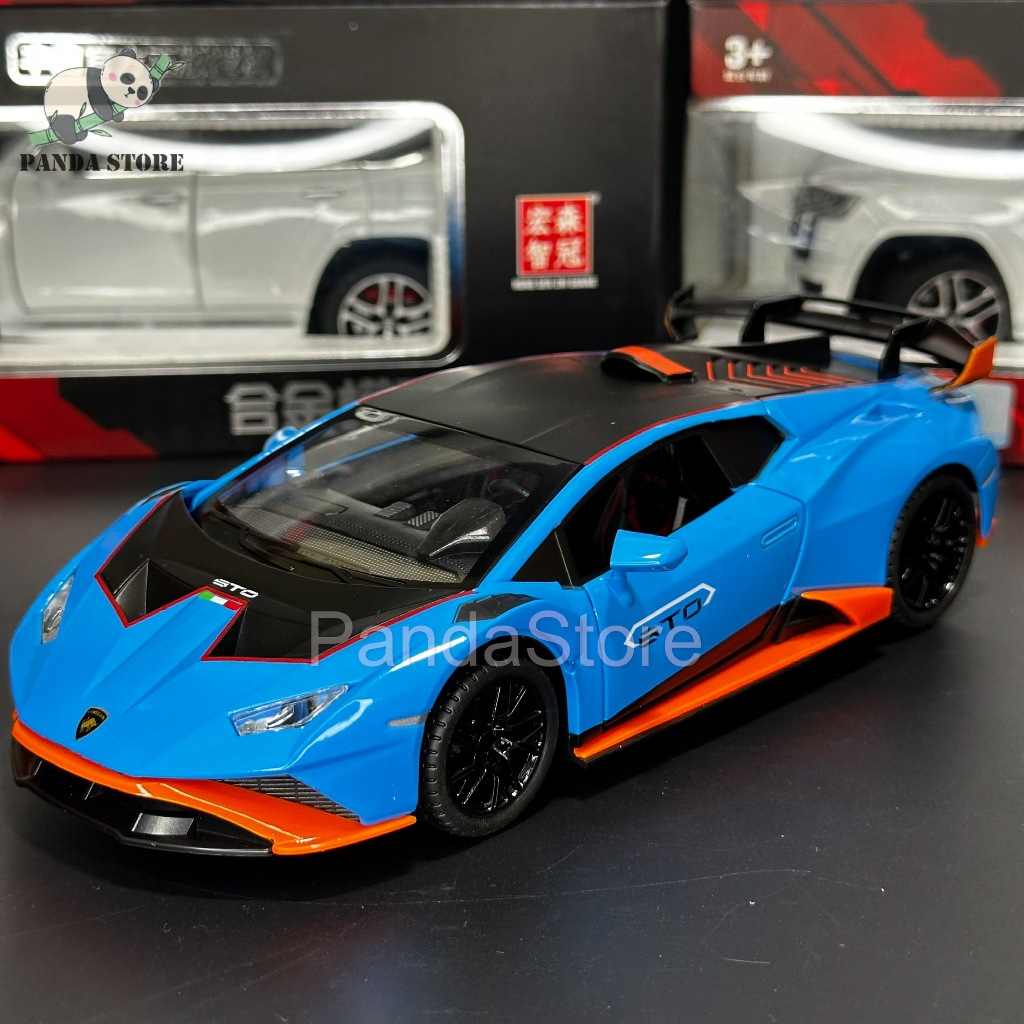 Lamborghini Huracan STO Car Model 1:24 Ratio Sturdy Steel Frame ...