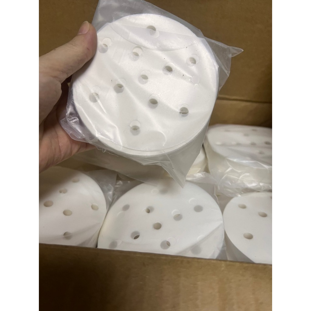 2-sided Round Perforated Non-Stick Dumpling Liners (1 File / 500 Sheets ...