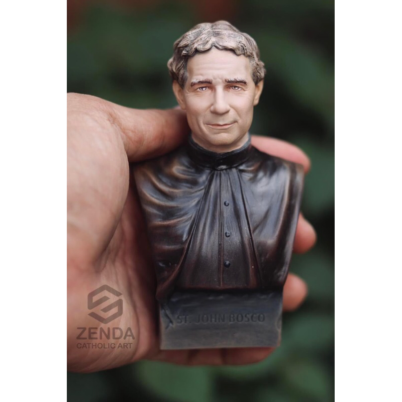 Portrait Statue Don Bosco Color ZENDA, Meaningful Catholic Gift ...