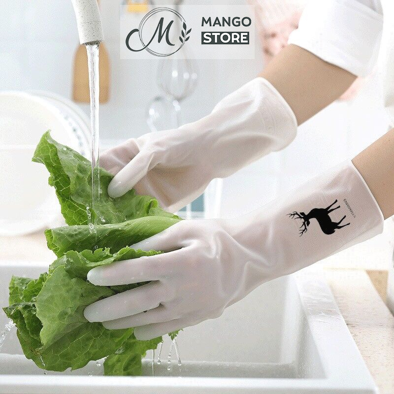 Super tough deer-shaped rubber gloves, Mango Ovil Store 1 dishwashing ...