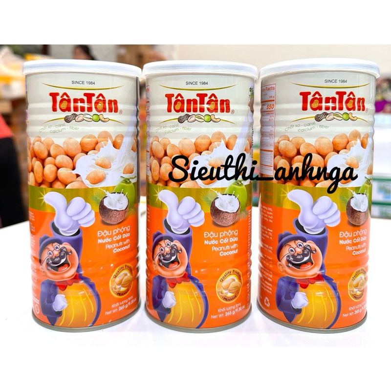 Tan Tan Coconut Milk Peanuts Can 265g | Shopee Philippines