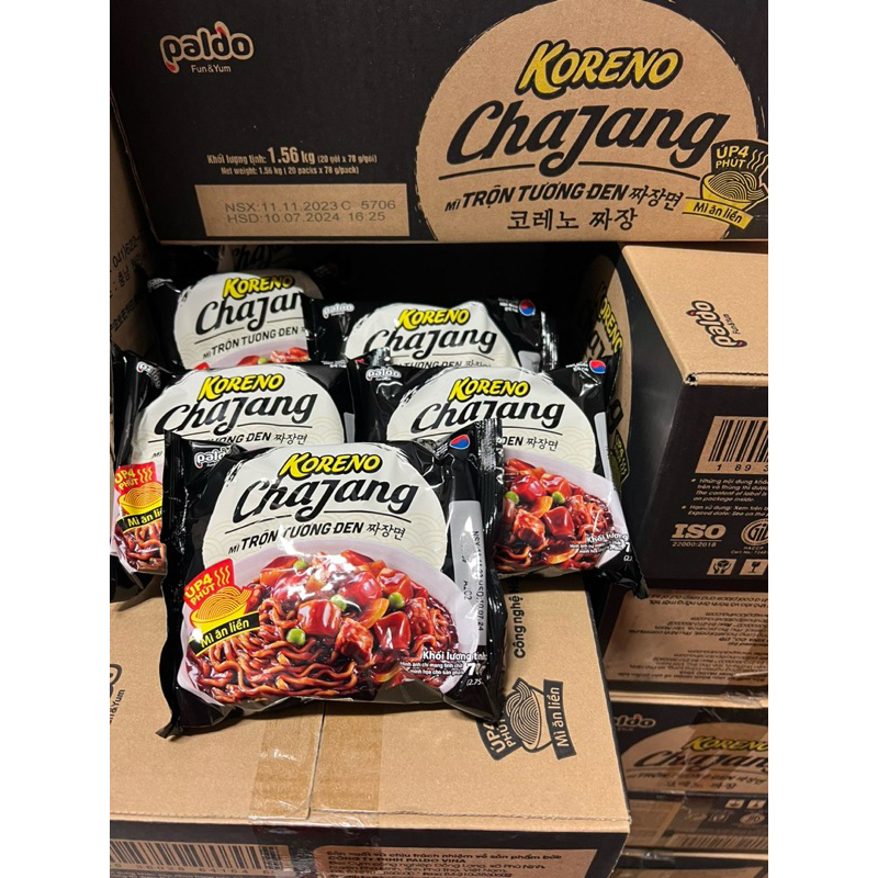 Combo 5 Packs Of Koreno Chajang Black Soy Sauce Noodles (78gr / Pack ...