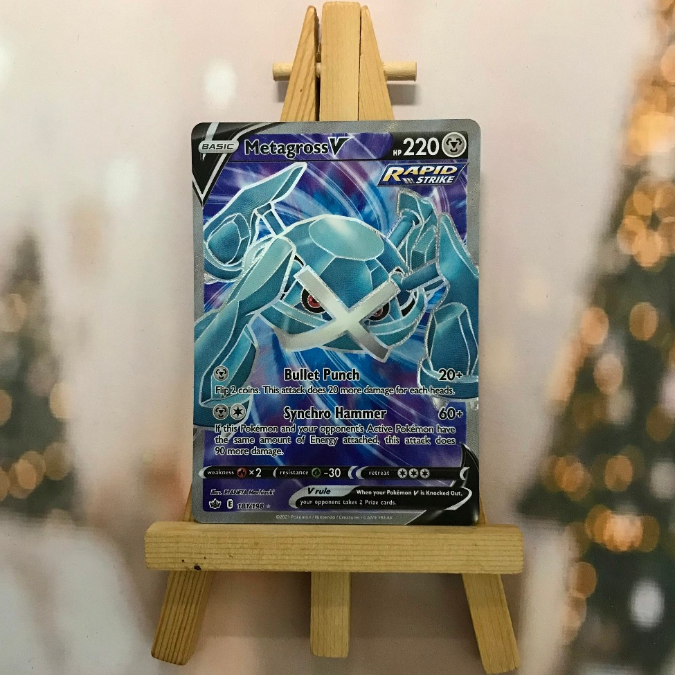 Pokemon Metagross V 181 / 198 - Genuine English Full Art Ultra Rare odd ...