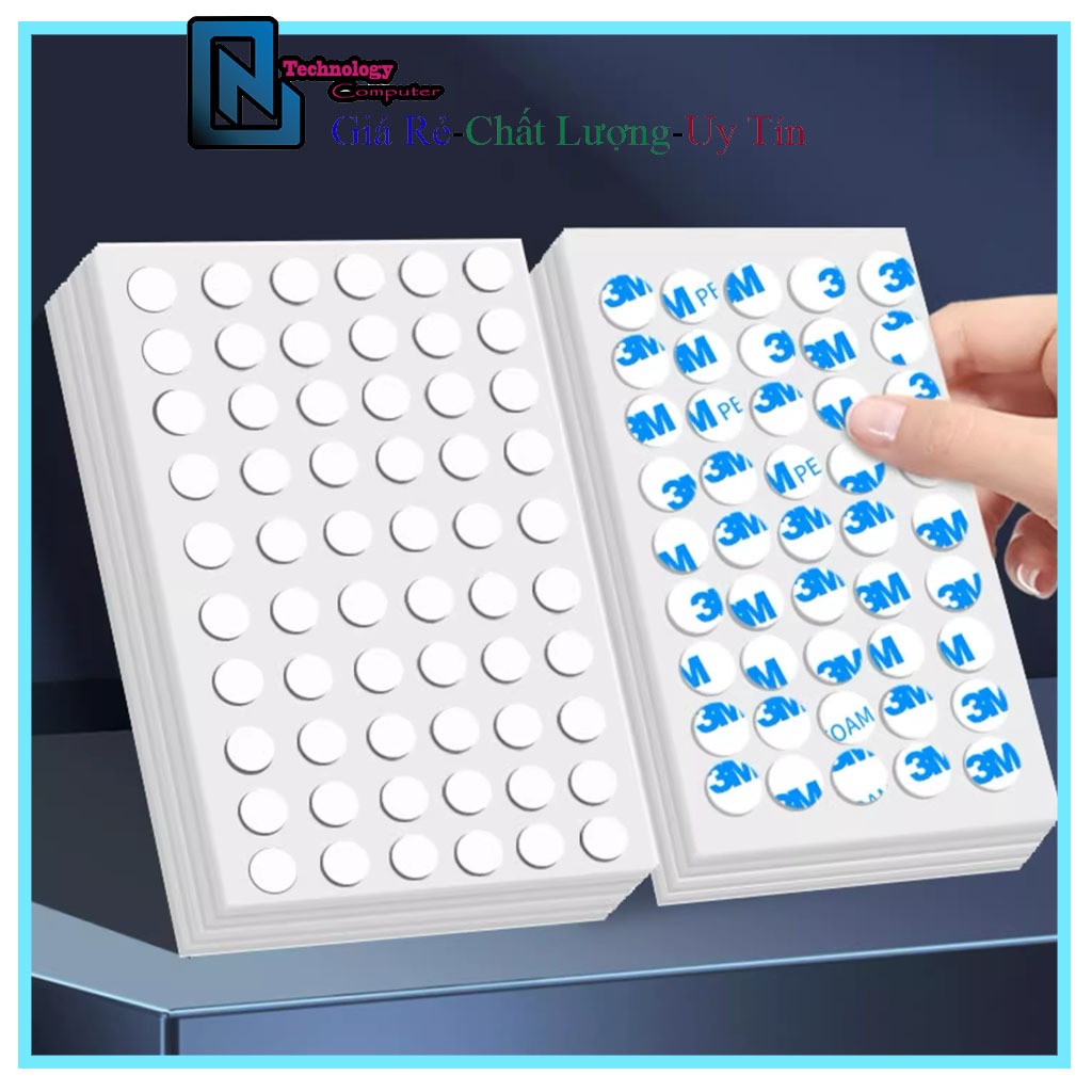 3M Stickers 10 Pieces Double Sided Round Shape 1mm Thick Stickers for ...