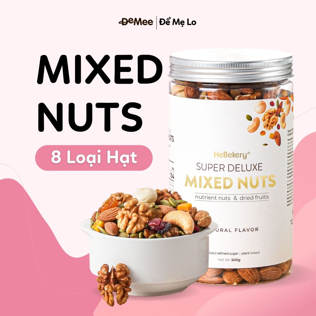 Mix NUTS 8 Types of NUTS & Hebekery Imported Dried Fruits - Premium ...