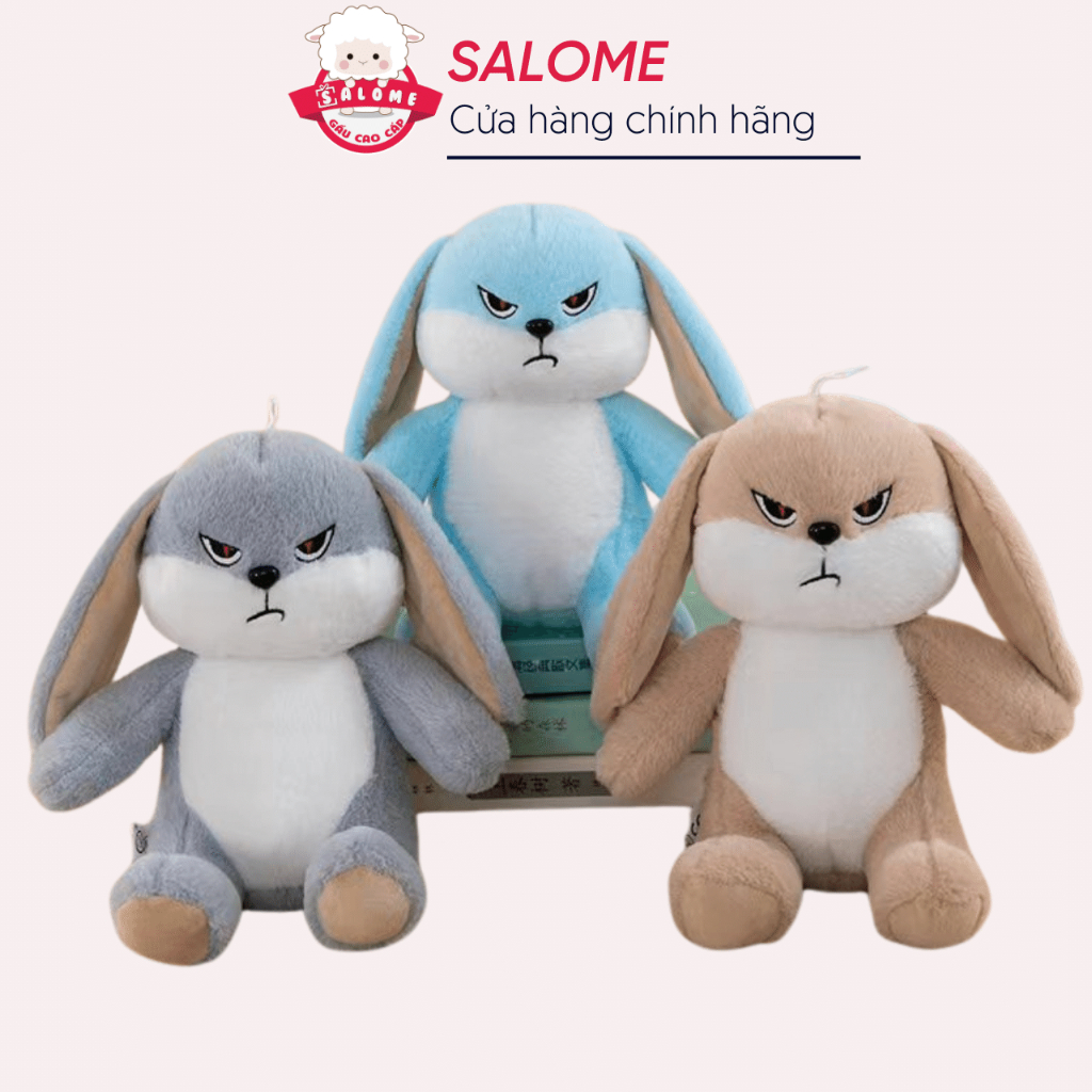 Angry Crow Face Rabbit Teddy Bear Size 20cm Mini Fluffy SALOME HCMC ...