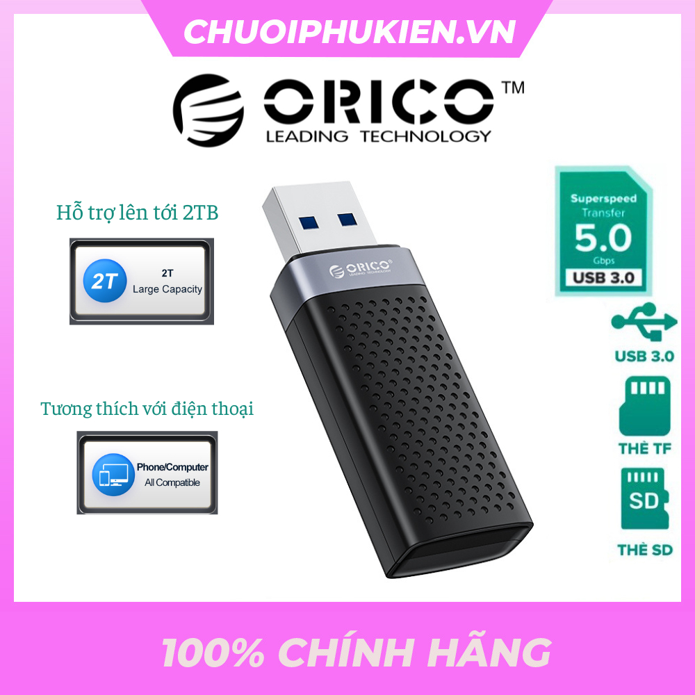 Orico CS2D-A3 USB 3.0 Memory Card Reader supports TF and SD standard cards - genuine product ...