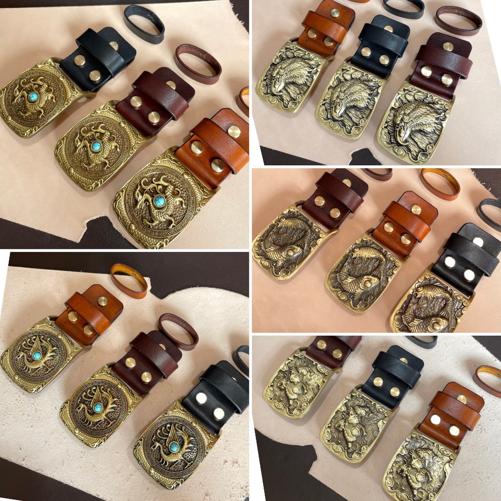 Semi-detachable Belt Buckle Made of Pure Copper DK10 4cm Wide Many ...