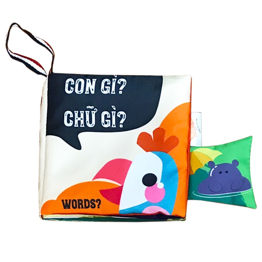 Visual Stimulating Newborn Fabric Book 12x12cm What Child Theme - What ...