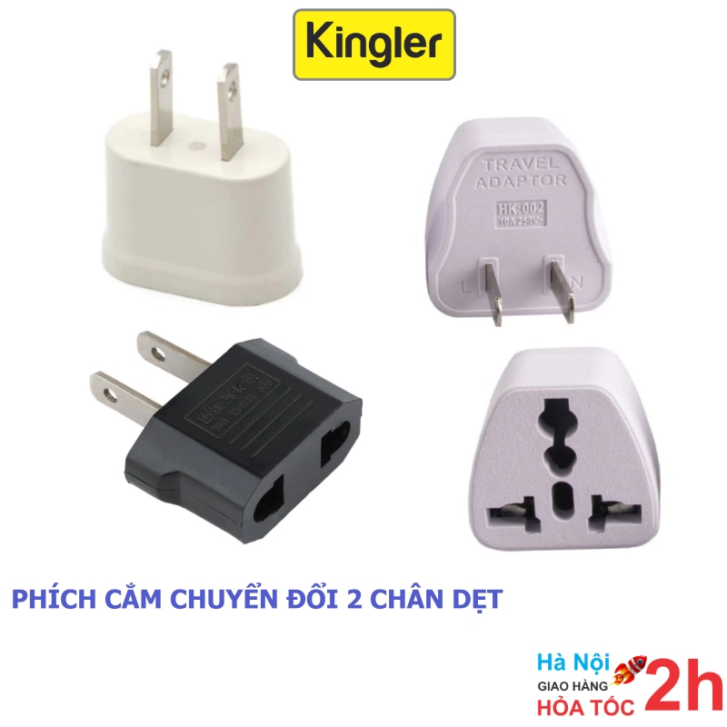 Adapter Plug - Kingler, Compact, Convenient Power Plug Adapter, Flat ...