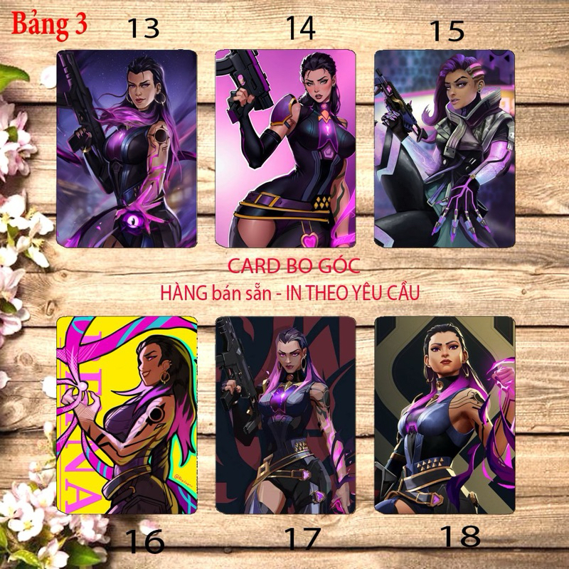 Reyna game valorant rounded corner card 6 different images / Reyna ...