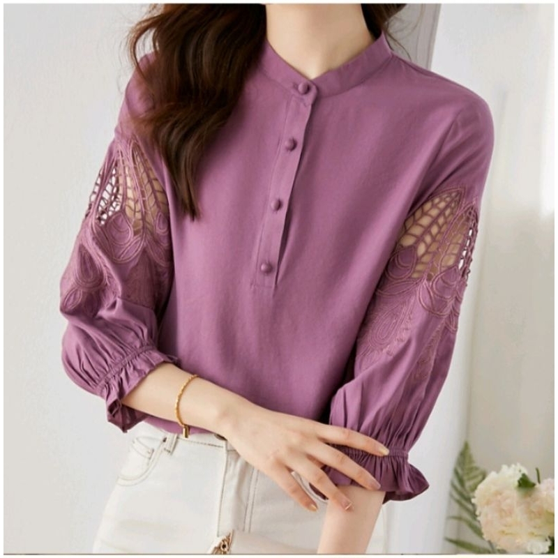 PAPER SHEET Korean style women's shirt | Shopee Philippines