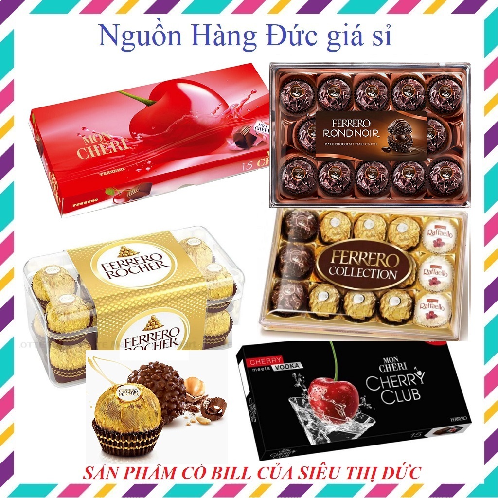 Mon CHERI CHERRY WINE CHOCOLA,SOCOLA ROCHER,SOCOLA 3 colors Ferrero ...