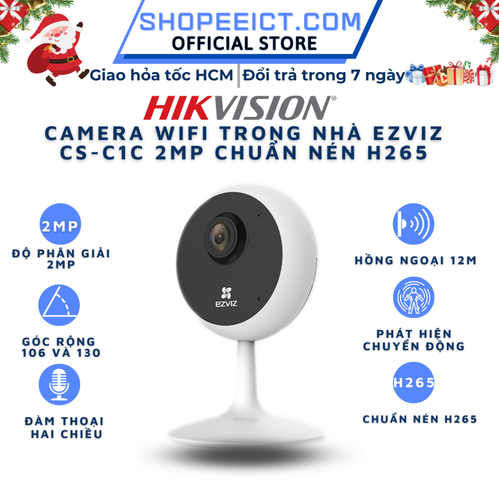 Ezviz CS-C1C 2MP Indoor Wifi Camera H265 Compression Standard - Genuine ...