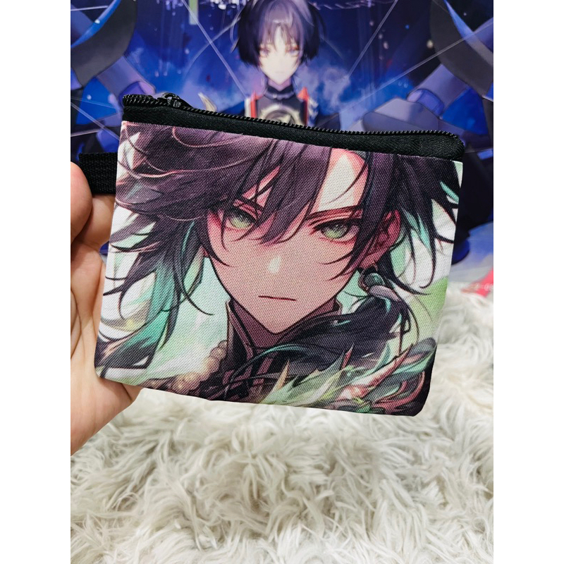Genshin Impact Wallet 13.5x11cm Wanderer Xiao Zhongli Ayaka Kazuha ...