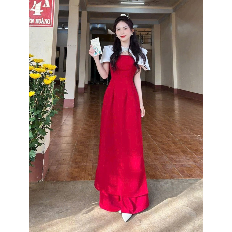 Ao Dai CNY, a modern, fashionable ao dai for going out and taking ...