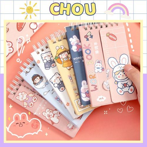 XO Chou mini flashcard spring notebook 160 cute pages foreign ...