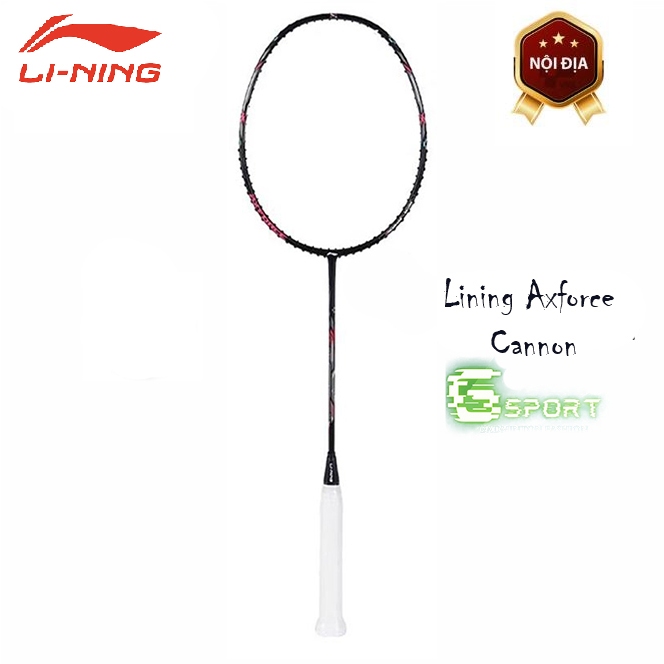 Genuine Lining Axforce Cannon Badminton Racket - Black And White ...