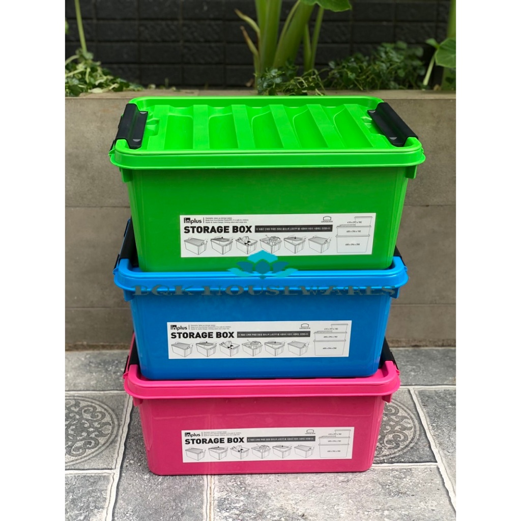 Plastic storage bin 15L Lock&Lock Inplus Easy Clip INP111 | Shopee ...