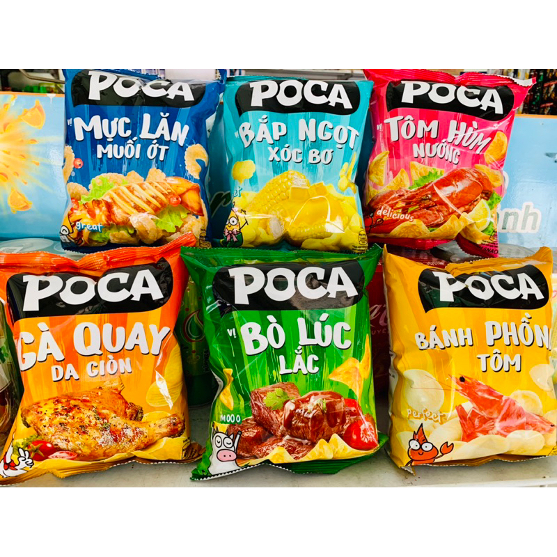 Combo of 10 packs of Poca snacks 30g (mix of all flavors) | Shopee ...