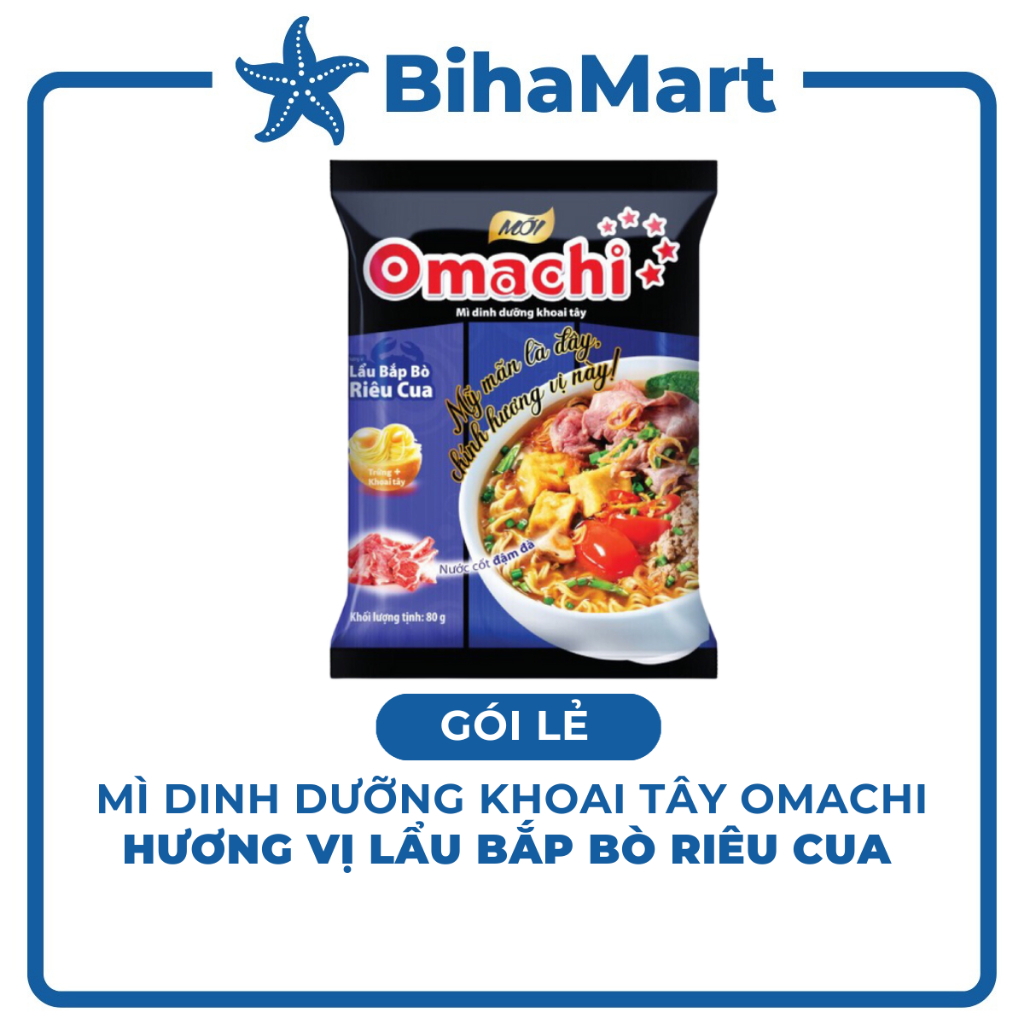 [RETAIL PACKAGE] - MASAN - Omachi potato noodles with beef and crab ...
