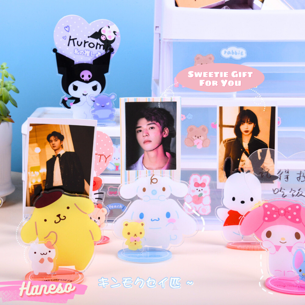 Haneso Cartoon Note Paper Holder Sanrio Kuromi Melody Cinnamoroll Purin ...