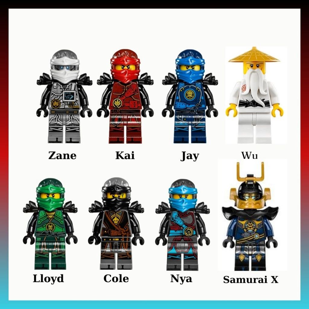 Ninjago LELE PRCK minifigures assembly toy Part 7 - Assembling Ninja ...