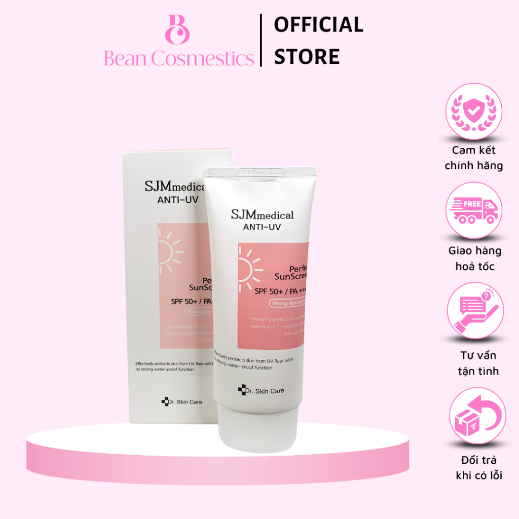 Sjm Medical Sunscreen Tone Lifting Waterproof Gentle, Benign | Shopee ...