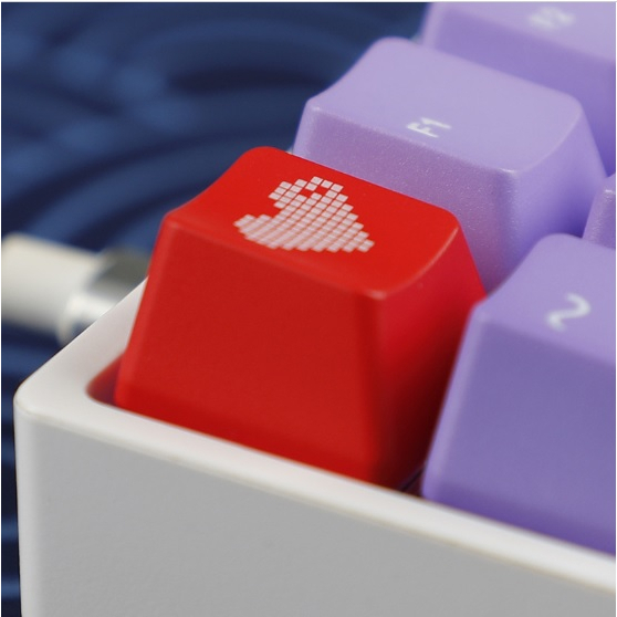 Esc R4 heart Keycap through beautiful OEM PBT led to decorate ...