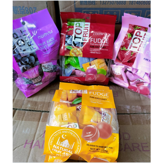 Top Fruit candy with mango and grape flavor 320g for snacks, snacks ...