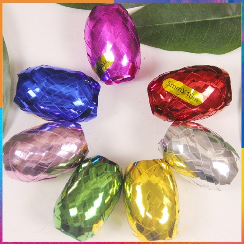 Roll of cocoon-shaped glitter ribbon [5mm x 10m] tied with balloon tail ...