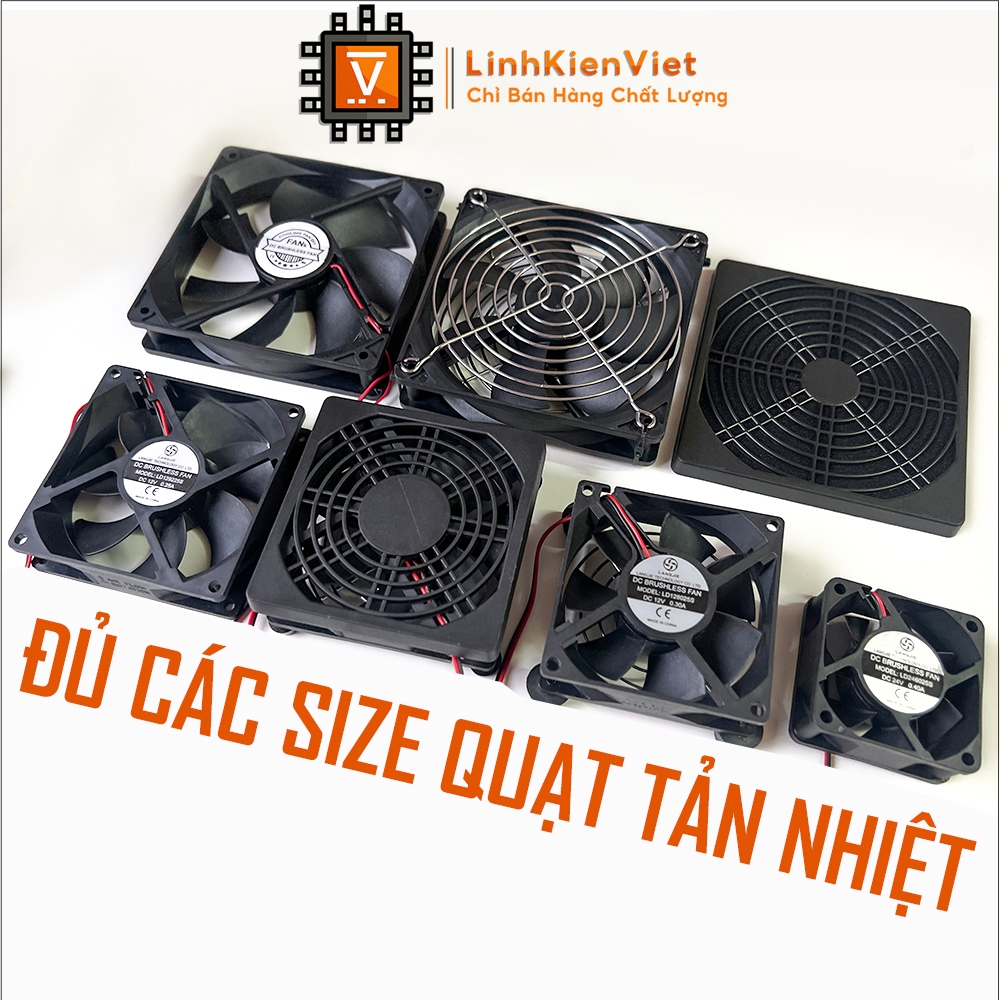 12v 3000RPM radiator fan - All sizes 4cm 6cm 8cm 9cm 12cm - Thickness ...