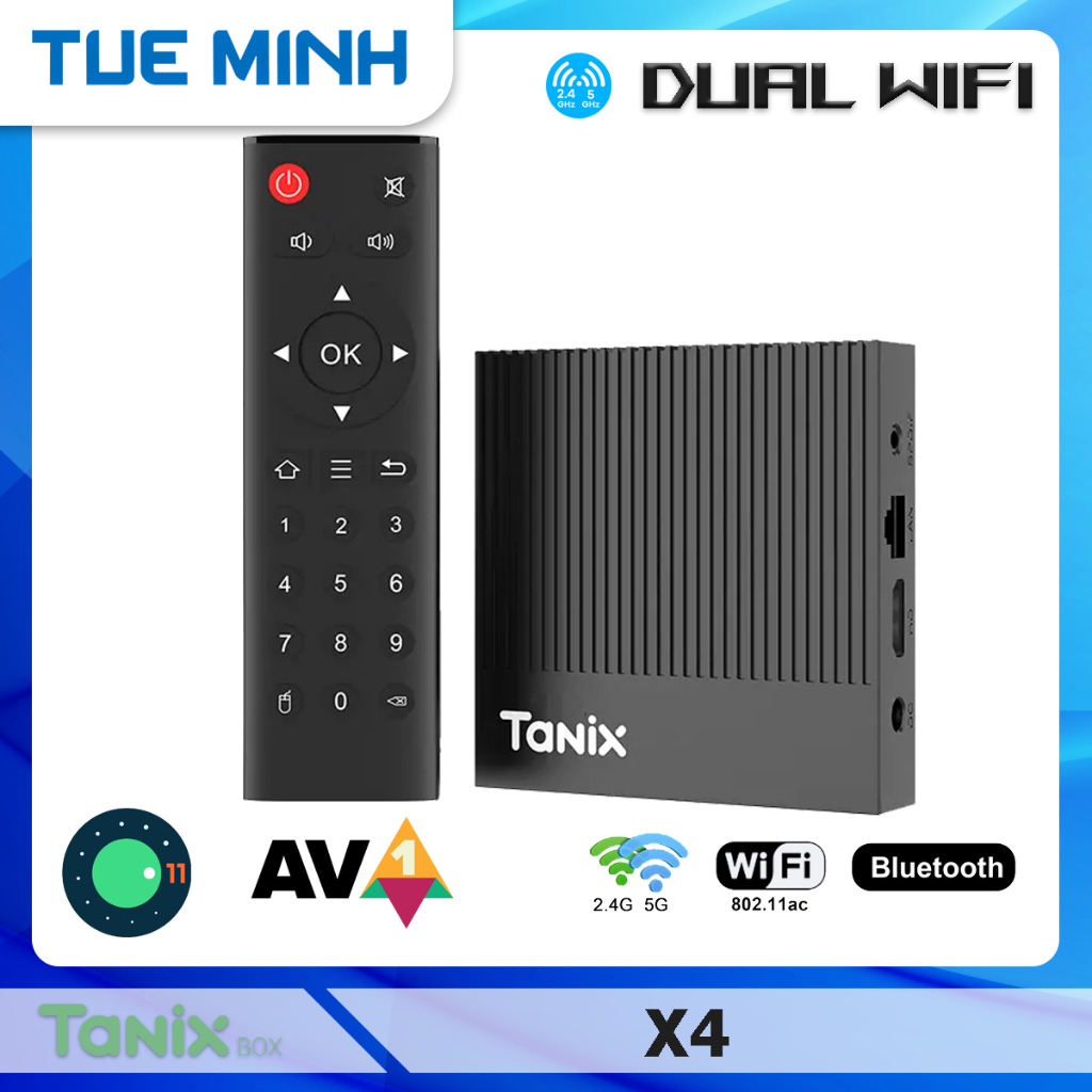 Android TV Box Tanix X4 - Amlogic S905X4, 4GB Ram, 32GB Internal Memory ...