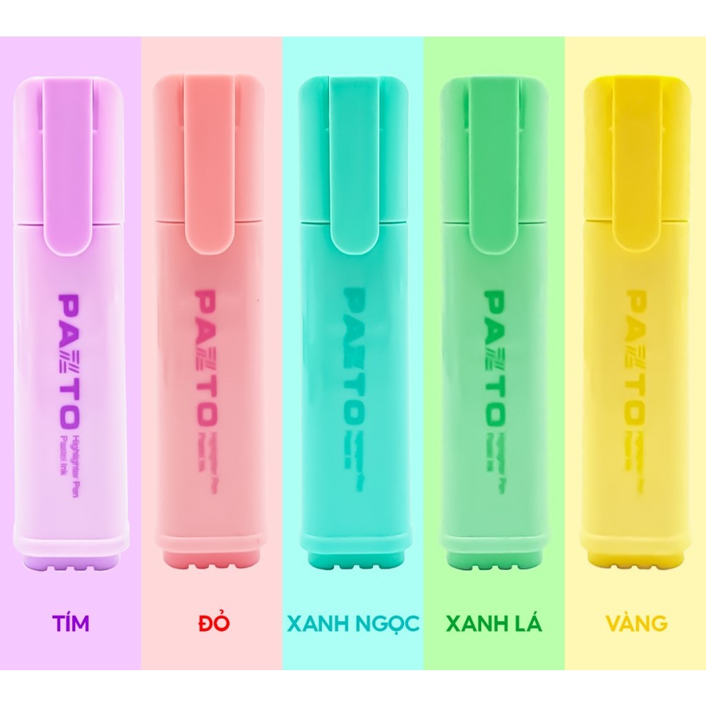 Thien Long Flexofice Pazto Pastel highlighter pen is washable, leaves ...