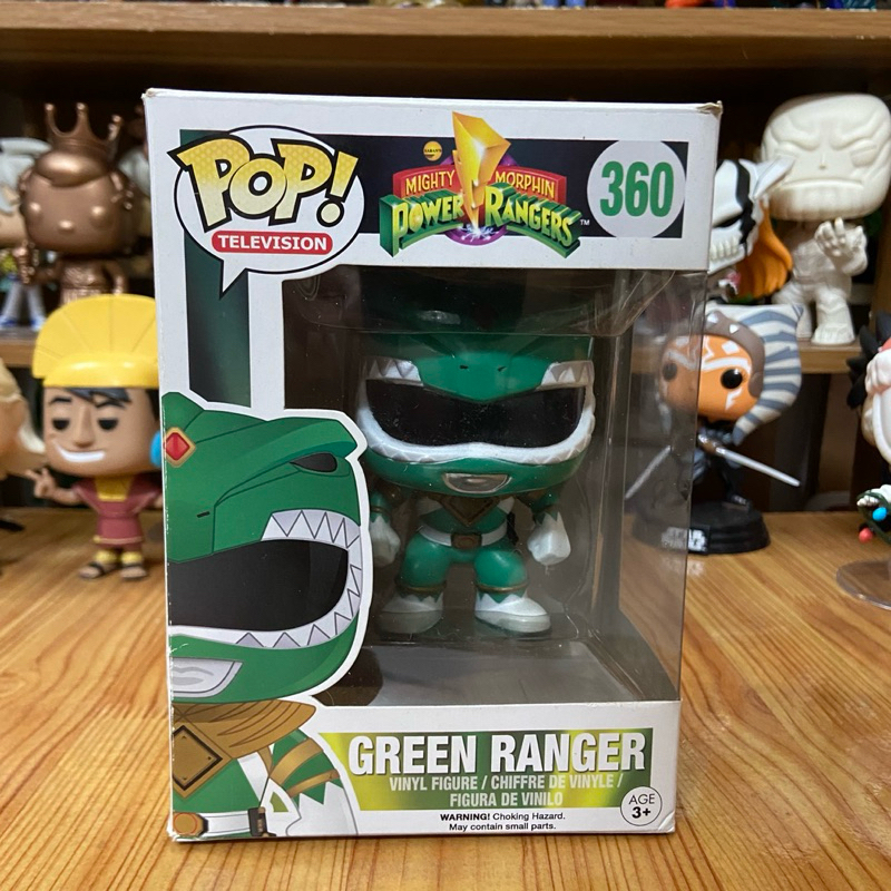 [A] Funko Pop! Power Rangers 360 Green Ranger Vaulted (fullbox real ...