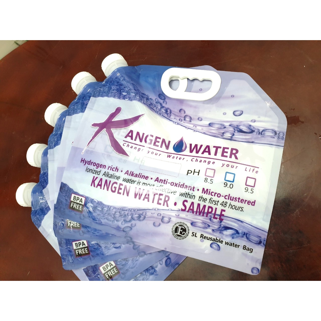 Kangen-Enagic electrolyte water bag, 5 liter capacity, anti-ultraviolet ...