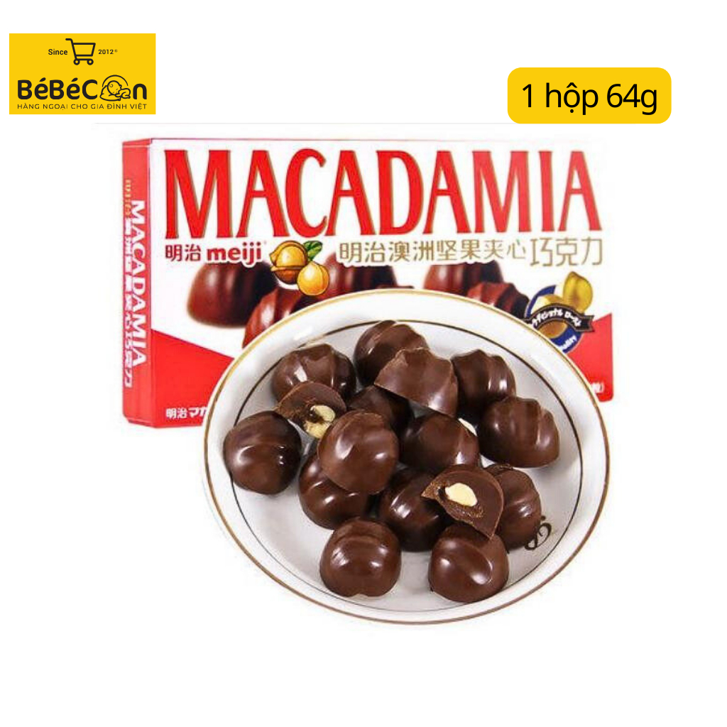 Japanese Meiji MACADAMIA Chocolate Almond Box 64g | Shopee Philippines