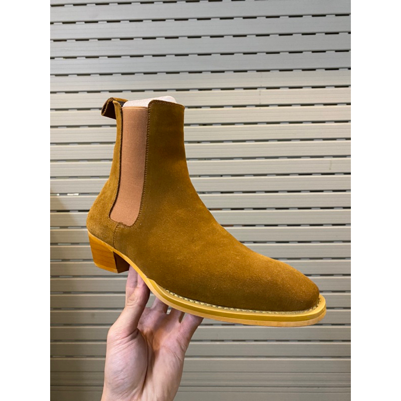 Chelsea Boots tobaco wooden sole 5cm | Shopee Philippines