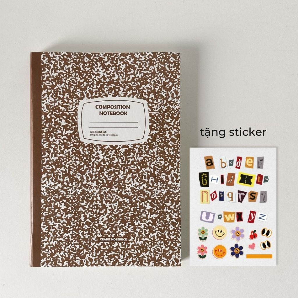 300-page horizontal notebook with free Crabit Composition hardcover ...