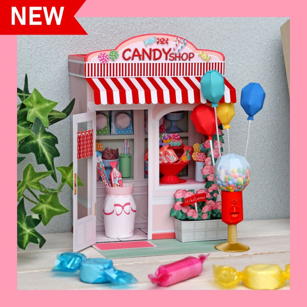 Handmade paper models - Candy shop | Shopee Philippines