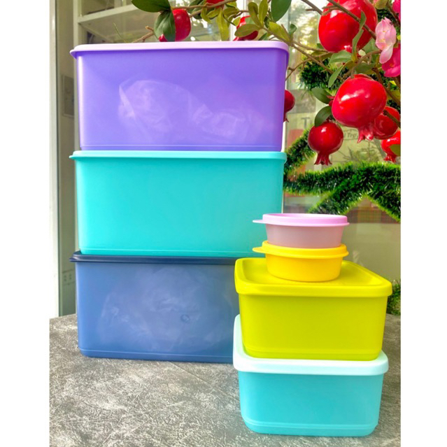 Combo of 7 Genuine Tupperware Cool Storage Boxes for Lifetime | Shopee ...