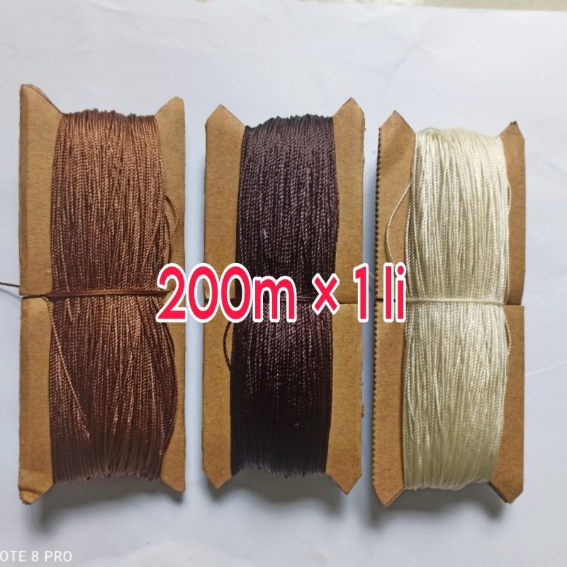 Specialized hard fiber shoe sewing thread 1mm to 1,2 ×200m | Shopee ...