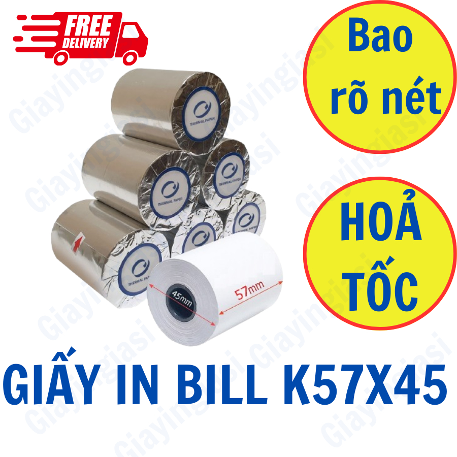 Bill printing paper K57- Bill printing paper K80 - Moisture-proof ...