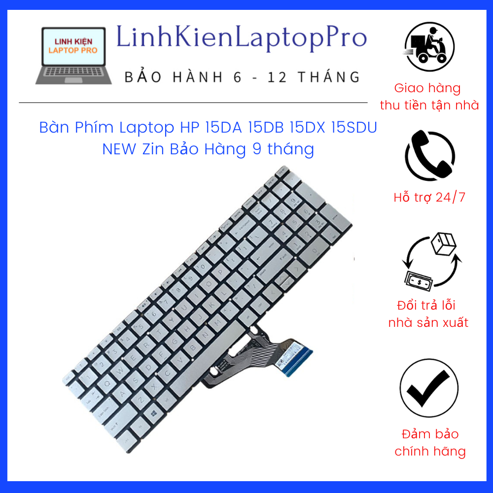 Hp 15DA 15DB 15DX 15SDU 15-DA 15-DB 15-DX 15S-DU Laptop Keyboard 100% ...