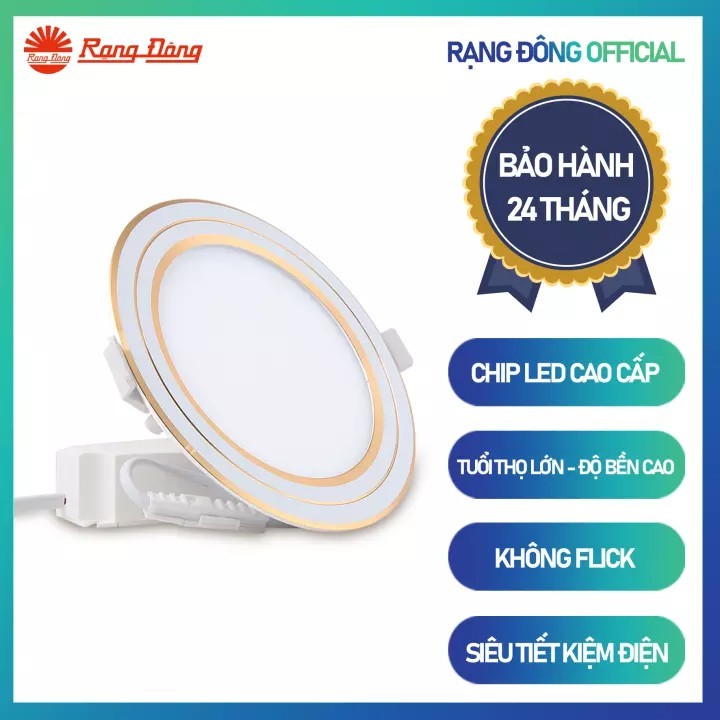 Rang Dong Panel Gold-Silver LED Ceiling Light 7W - 9W - 12W (changeable ...