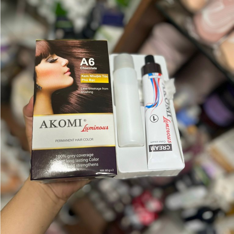 1 Box of AKOMI Silver Coating Dye 60g x2 (Gloves INCLUDED) | Shopee ...