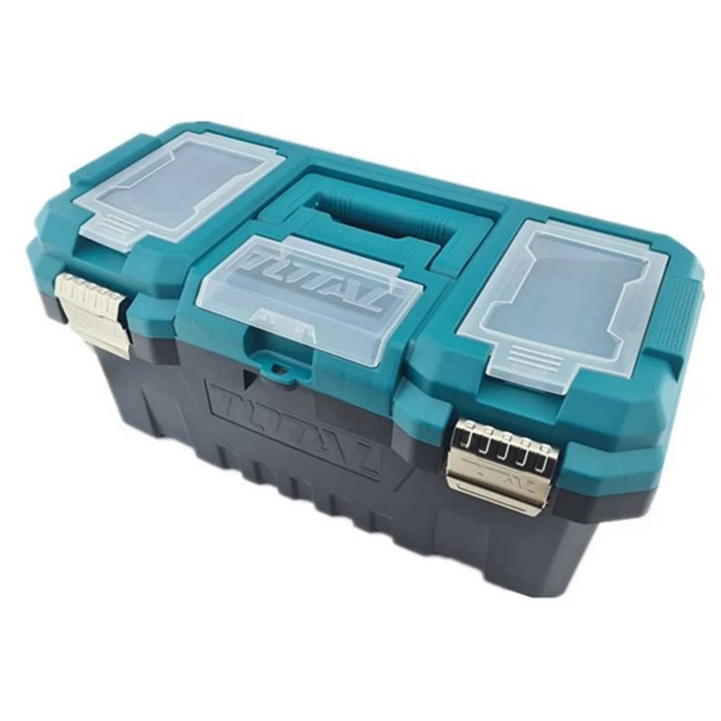 Total TPBX0172 17 inch metal lock plastic tool box | Shopee Philippines