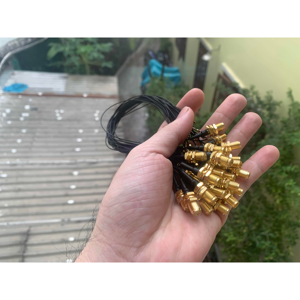 Antenna wire IPEX4 and IPEX1 for wifi card m2 ngff (NOTE FEMALE FEMALE ...