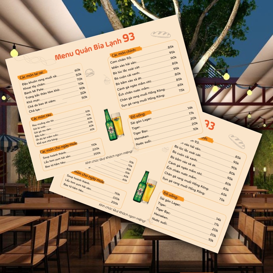 Model 4 - Menu Restaurant, Coffee Shop Menu Simple Design, High Quality ...