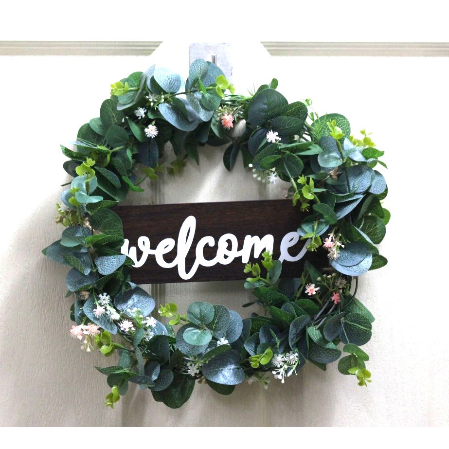 Welcome 2-sided apple leaf board to decorate shops, cafes, and family ...
